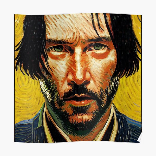 "Keanu Reeves portrait by Van Gogh" Poster for Sale by osssoconcept ...