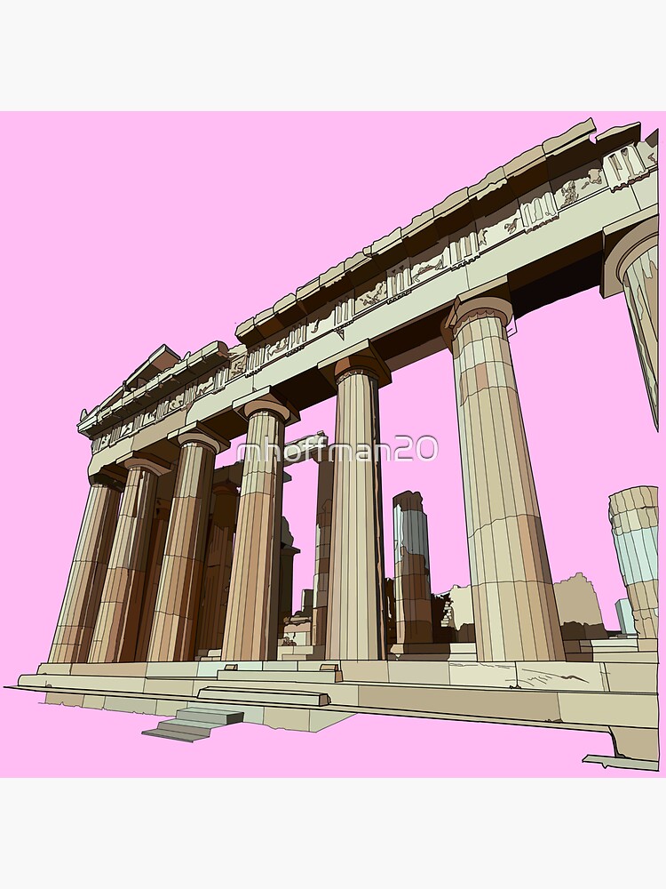 "Parthenon print " Sticker for Sale by mhoffman20 | Redbubble