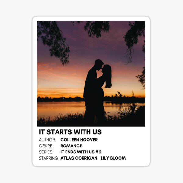 "It Starts with Us Book Aesthetic" Sticker for Sale by BookNookPrints ...