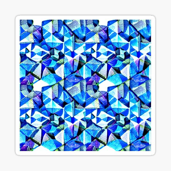 "Seamless Watercolor Triangular Prism Pattern #1" Sticker for Sale by ...
