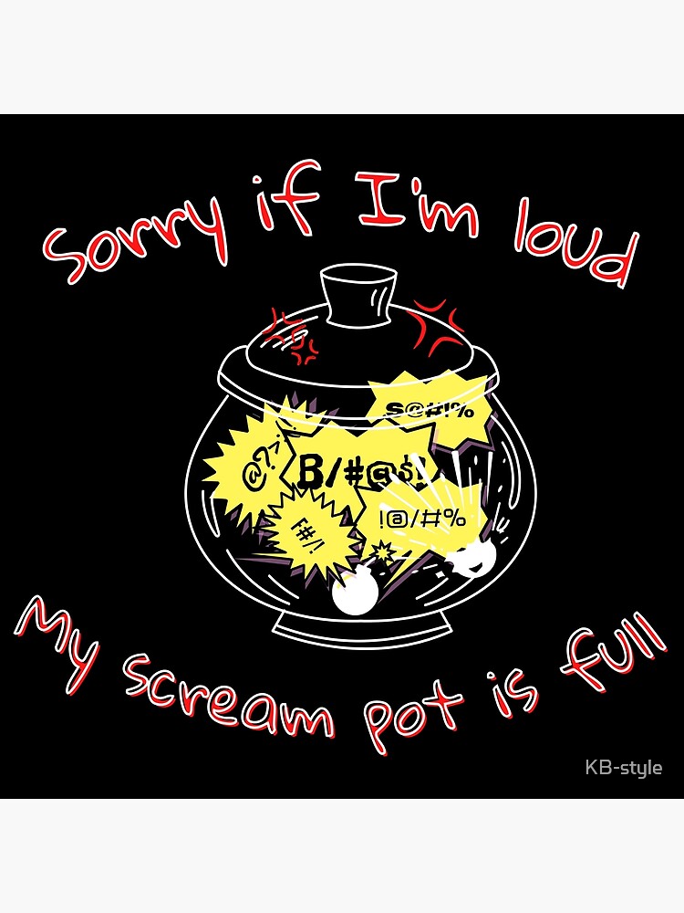 Póster «Copia de Scream pot para paños negros» de KB-style | Redbubble