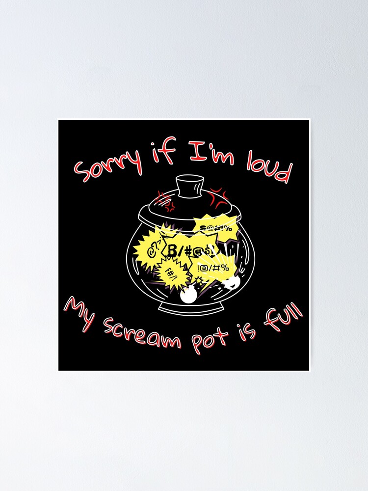 Póster «Copia de Scream pot para paños negros» de KB-style | Redbubble
