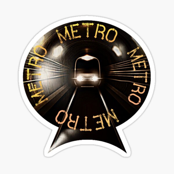 "Metro" Sticker for Sale by Vlaki | Redbubble