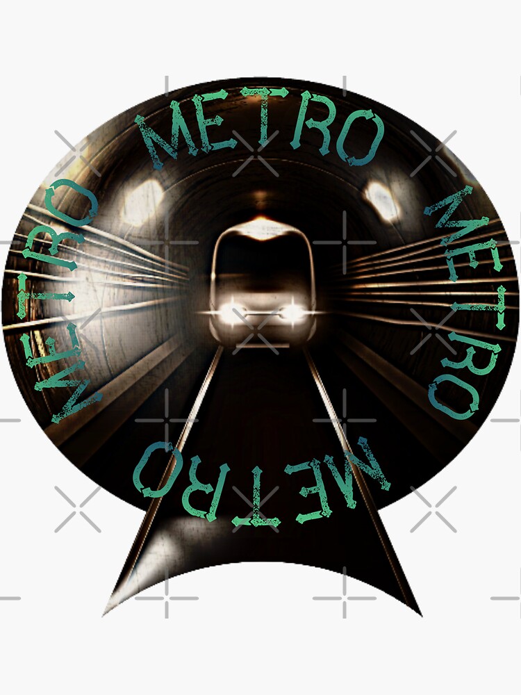 "Metro" Sticker for Sale by Vlaki | Redbubble