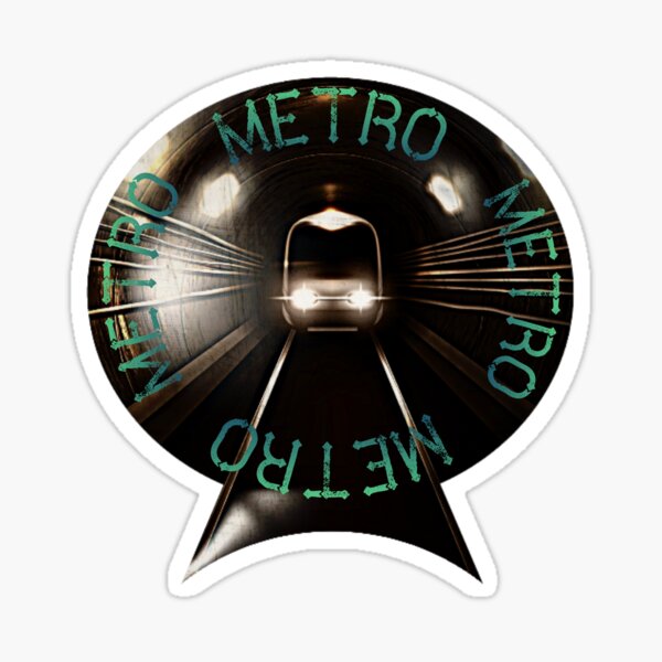 "Metro" Sticker for Sale by Vlaki | Redbubble