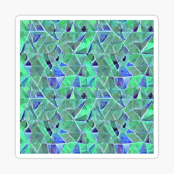 "Seamless Watercolor Triangular Prism Pattern #3" Sticker for Sale by ...