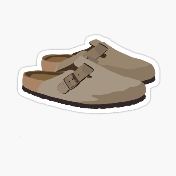 "Birkenstocks Bostons" Sticker for Sale by Gspara | Redbubble