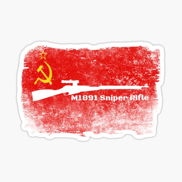Pegatina «El rifle de 3 líneas M1891 Mosin Nagant Rifle de ...