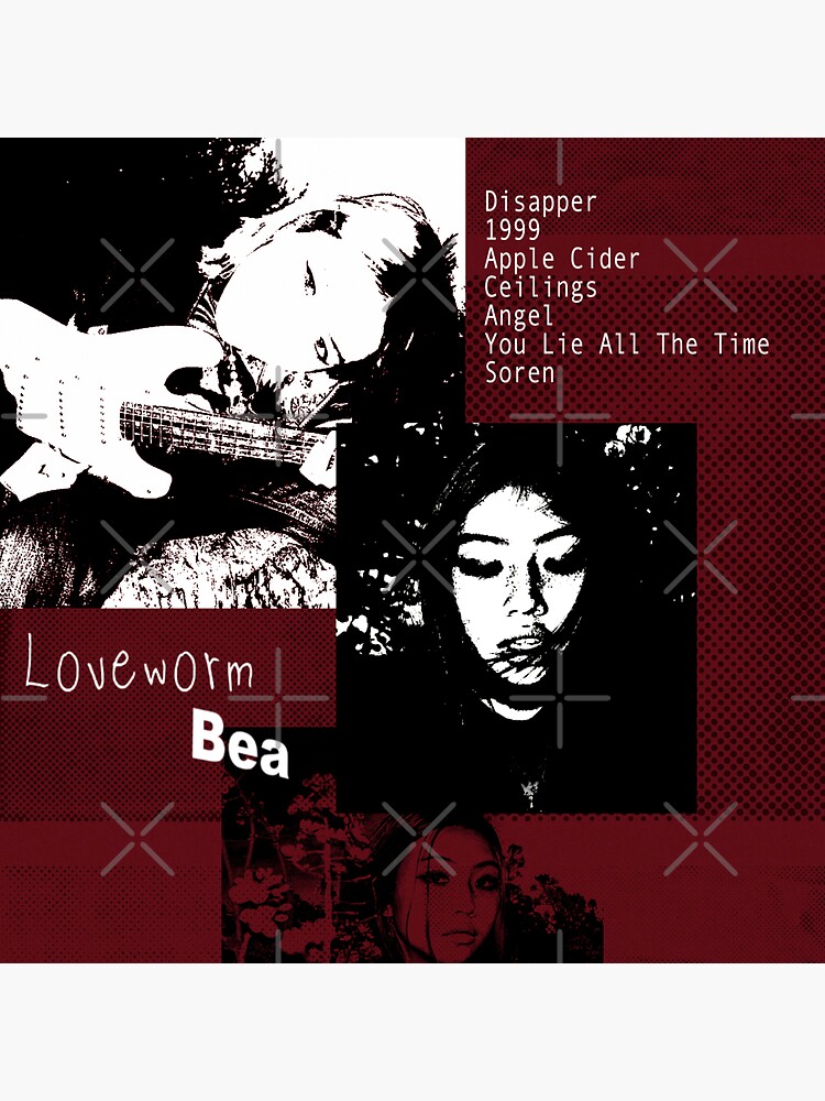 "Beabadoobee Loveworm design" Sticker for Sale by felixhick3 | Redbubble