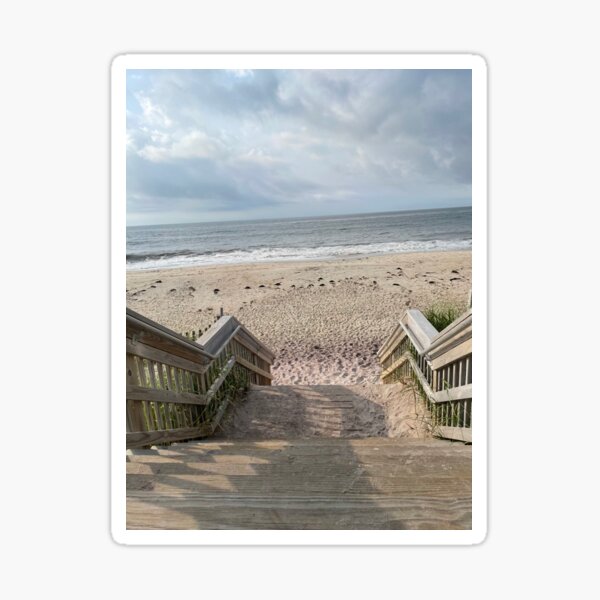 "Fire island beach board walk steps" Sticker for Sale by mylifeonpaper ...