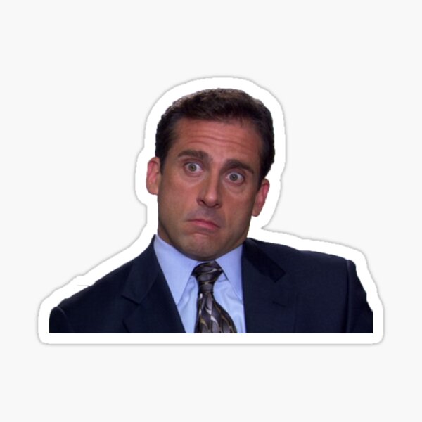 "Michael scott" Sticker by joeborek | Redbubble