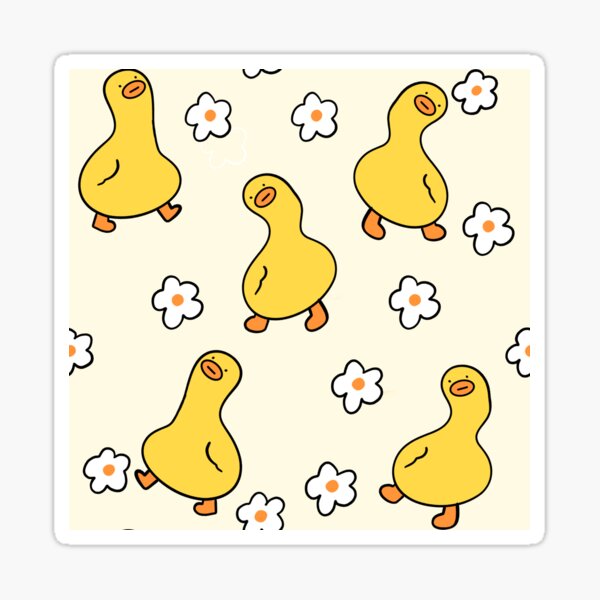 " Cute Duck Pattern: Perfect For Duck Owners" Sticker for Sale by ...