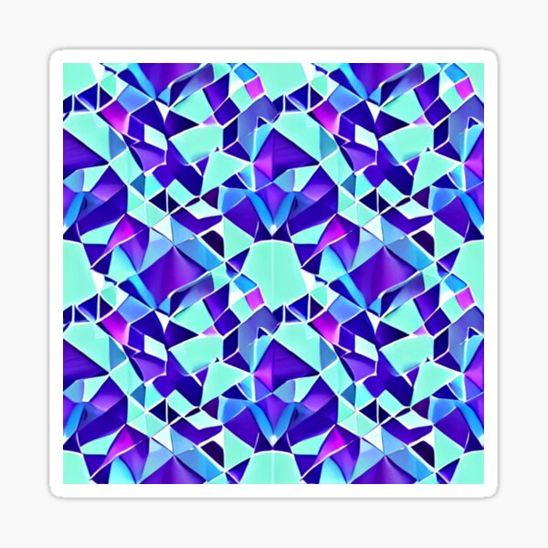 "Seamless Watercolor Triangular Prism Pattern #5" Sticker for Sale by ...