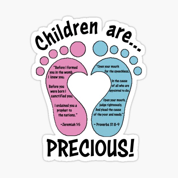 "Children are PRECIOUS!" Sticker for Sale by ThruGraceDesign | Redbubble
