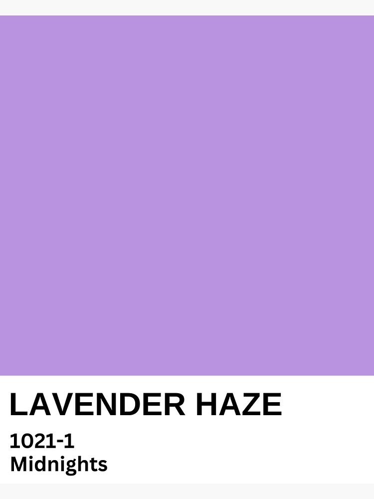 "Lavender Haze Midnights Pantone Paint Chip " Sticker for Sale by ...