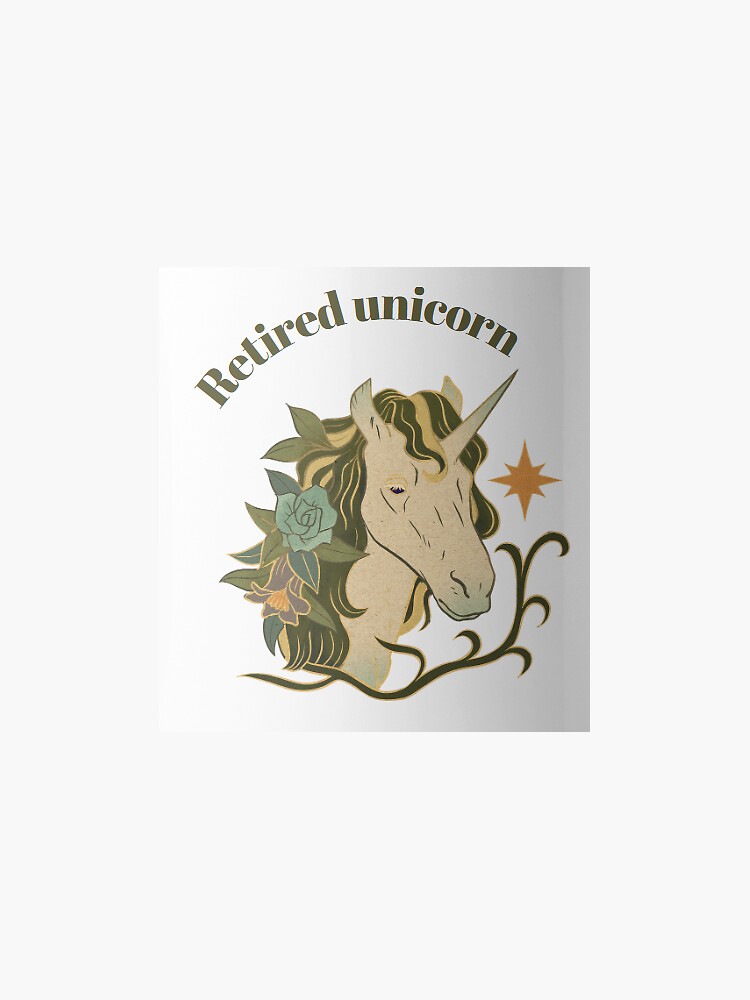 "unicorn;retired" Sticker for Sale by ilhamkedisi | Redbubble