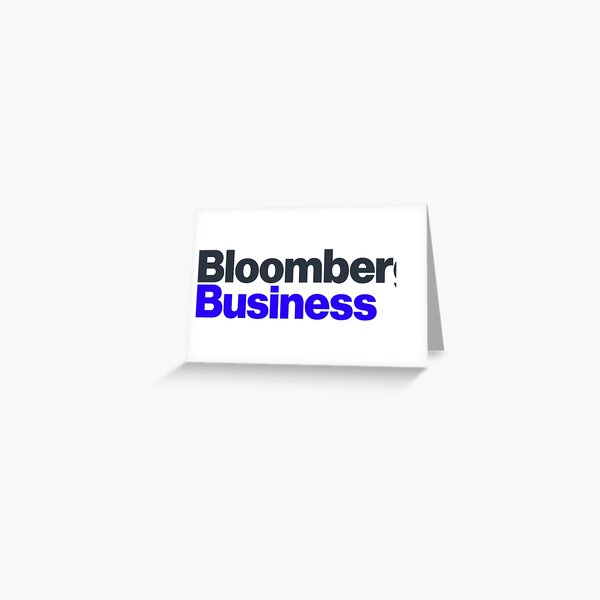 "Bloomberg Business Logo " Greeting Card for Sale by GolderBro | Redbubble