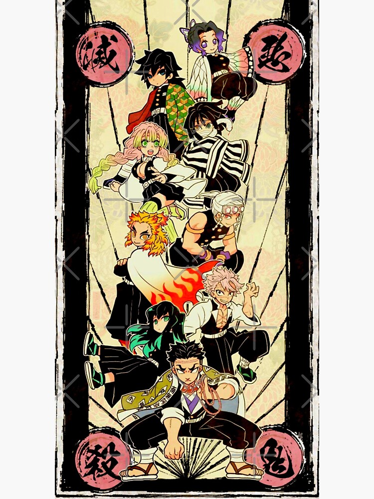 "Chibi Hashira " Sticker for Sale by Mikaeel | Redbubble