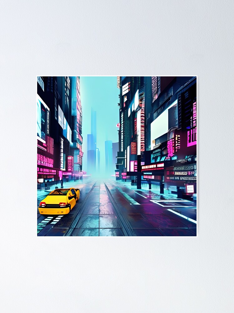 "Cyberpunk Street View" Poster for Sale by Crestern | Redbubble