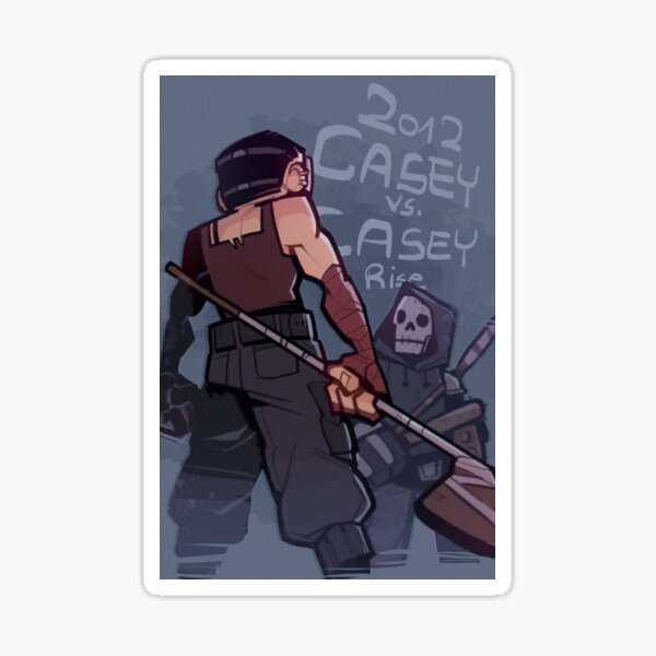 "Casey vs Casey" Sticker by JuliaCheesecake | Redbubble