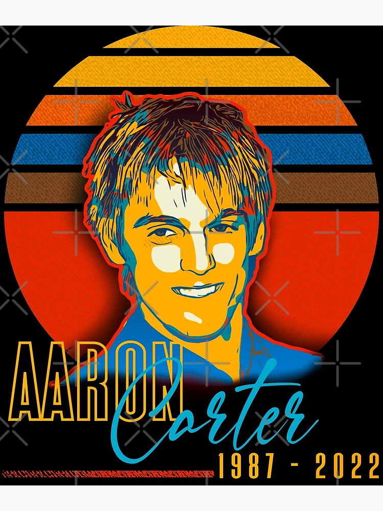 "Aaron Carter tribute v2" Poster for Sale by mwebba2005 | Redbubble