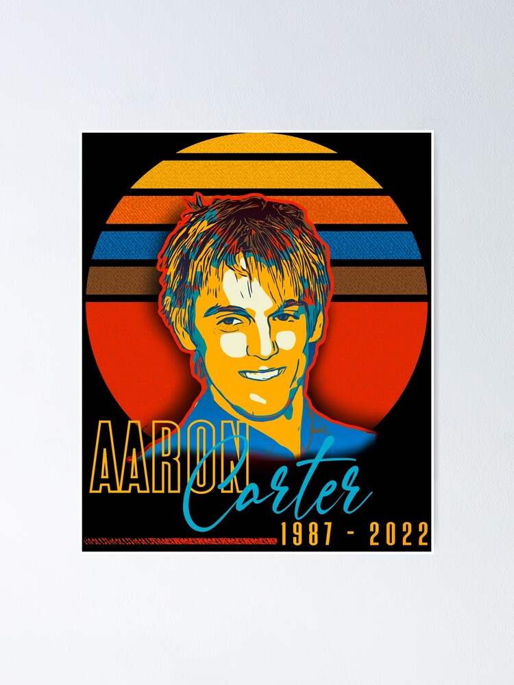 "Aaron Carter tribute v2" Poster for Sale by mwebba2005 | Redbubble