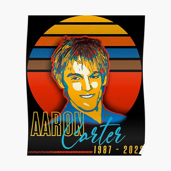 "Aaron Carter tribute v2" Poster for Sale by mwebba2005 | Redbubble