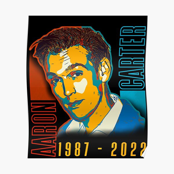"Aaron Carter tribute" Poster for Sale by mwebba2005 | Redbubble