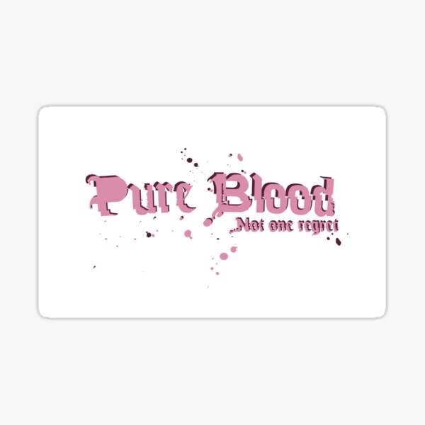 "Pink Pure Blood" Sticker for Sale by artweapon | Redbubble
