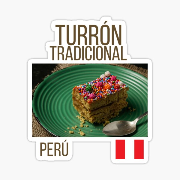 "Turrón traditional food of Peru " Sticker for Sale by Tienda-Vane ...