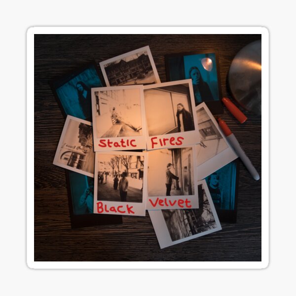 "Static Fires Black Velvet single art" Sticker for Sale by Static-Fires ...
