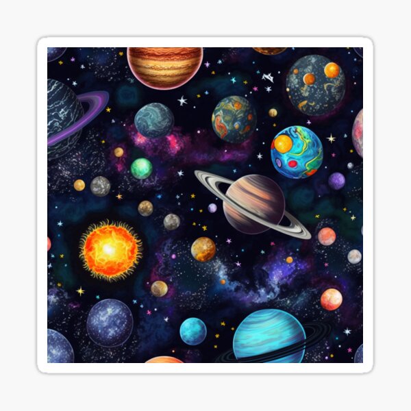 "Planets" Sticker for Sale by BraveFellow | Redbubble