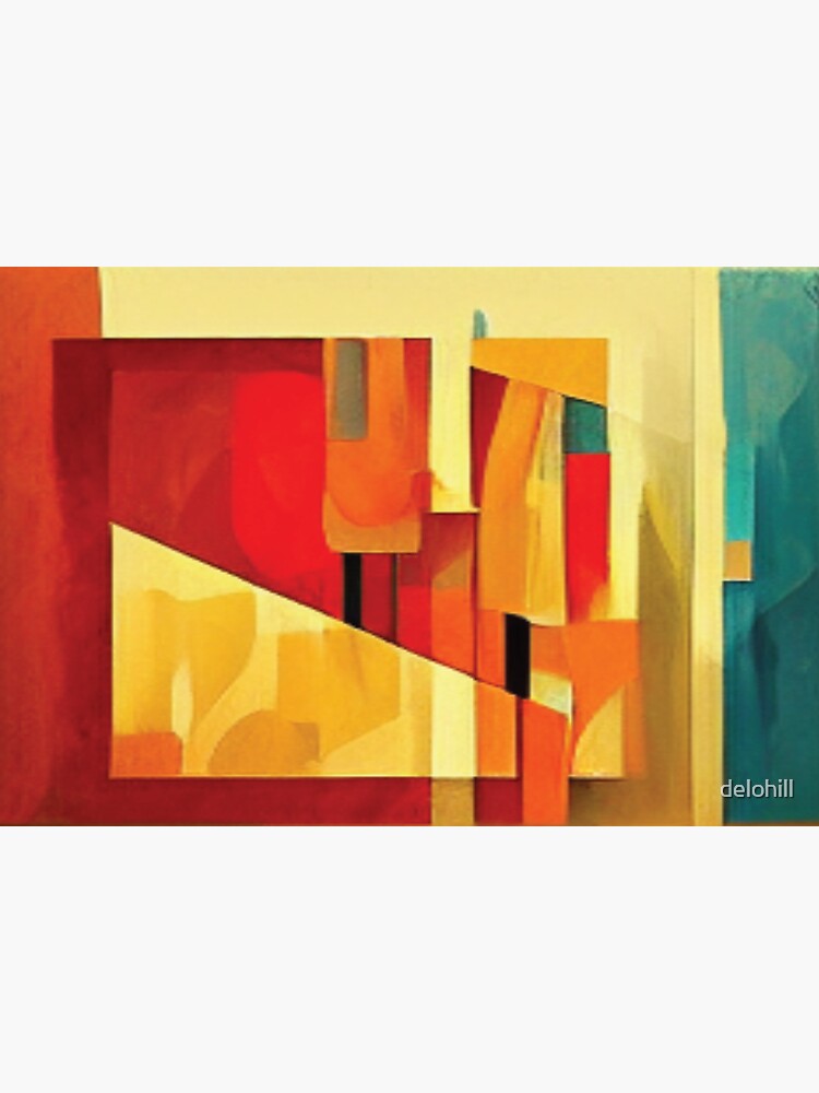 Contemporary Abstract Art Design Collection One Sticker For Sale By Delohill Redbubble 