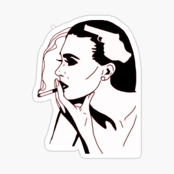 "Cigarette smoke" Sticker by incantesimo | Redbubble