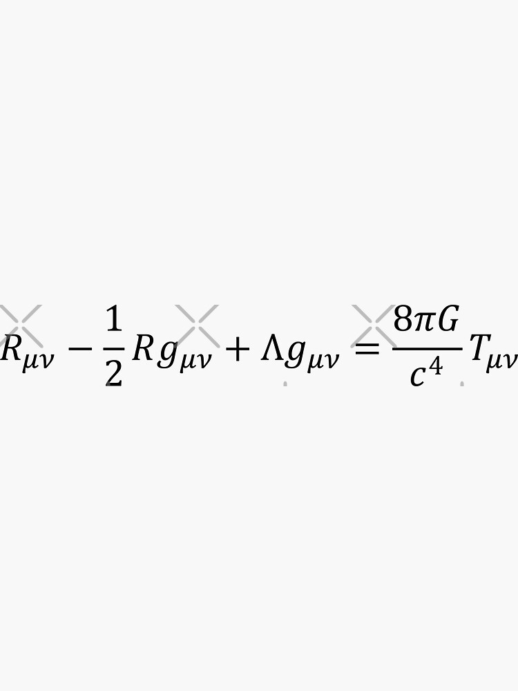 "Einstein Field Equations" Sticker for Sale by ScienceCorner | Redbubble