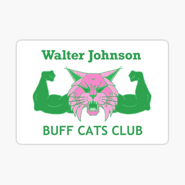 "Walter Johnson Buff Cats Club" Sticker for Sale by wjbc-club | Redbubble