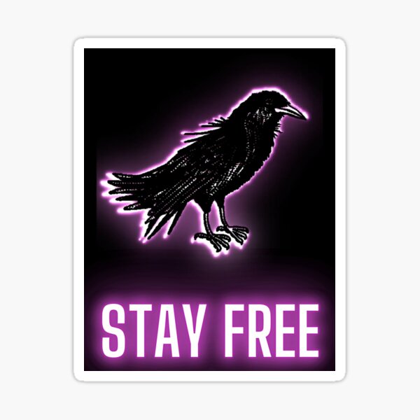 "Stay Free " Sticker for Sale by Mondizzle | Redbubble