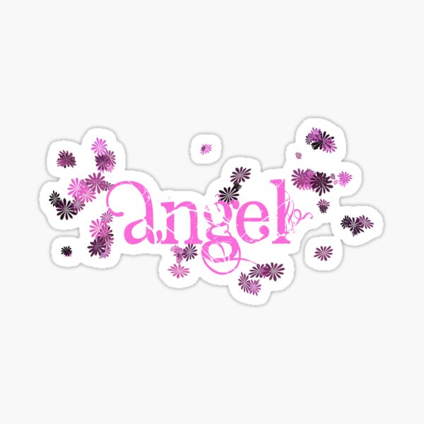 "Y2k Angel Pink Tshirt" Sticker for Sale by KatyaDesigns | Redbubble