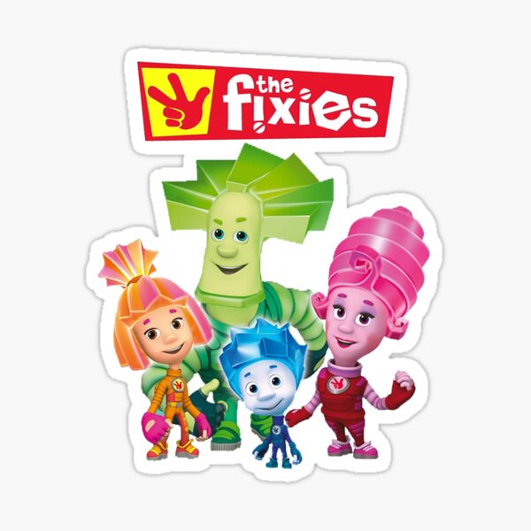 "Cartoon the fixies" Sticker for Sale by Vegas Cara | Redbubble