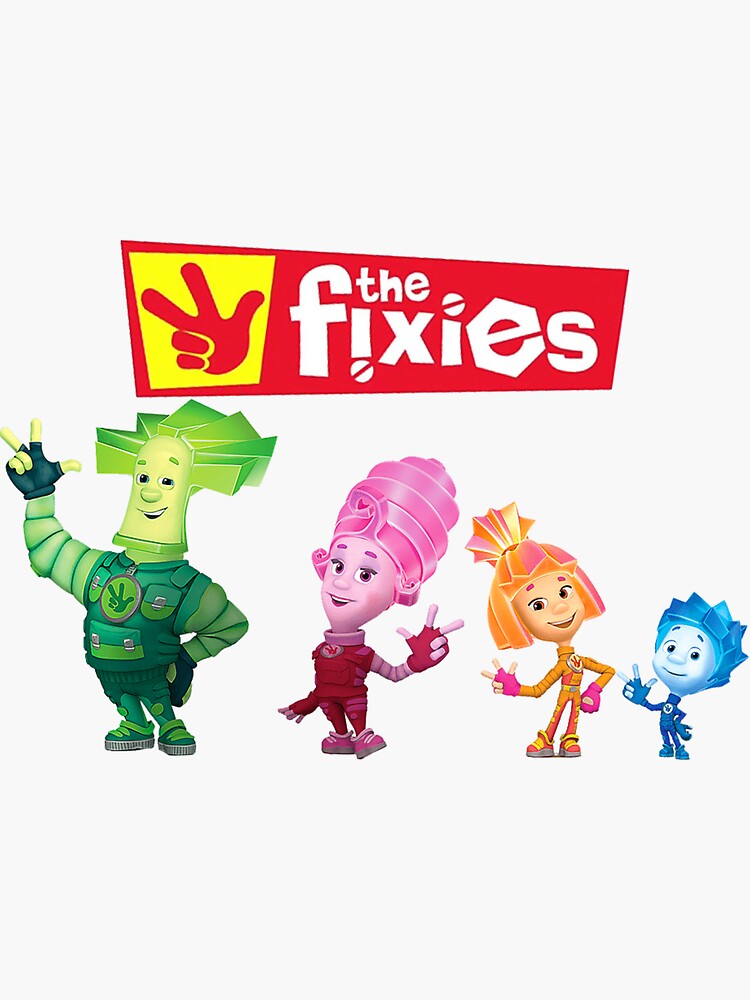 "Cartoon the fixies" Sticker for Sale by Par-kids | Redbubble