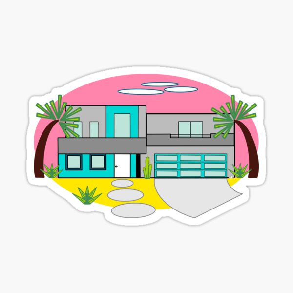 "Modern Home A" Sticker for Sale by Owen1976 | Redbubble