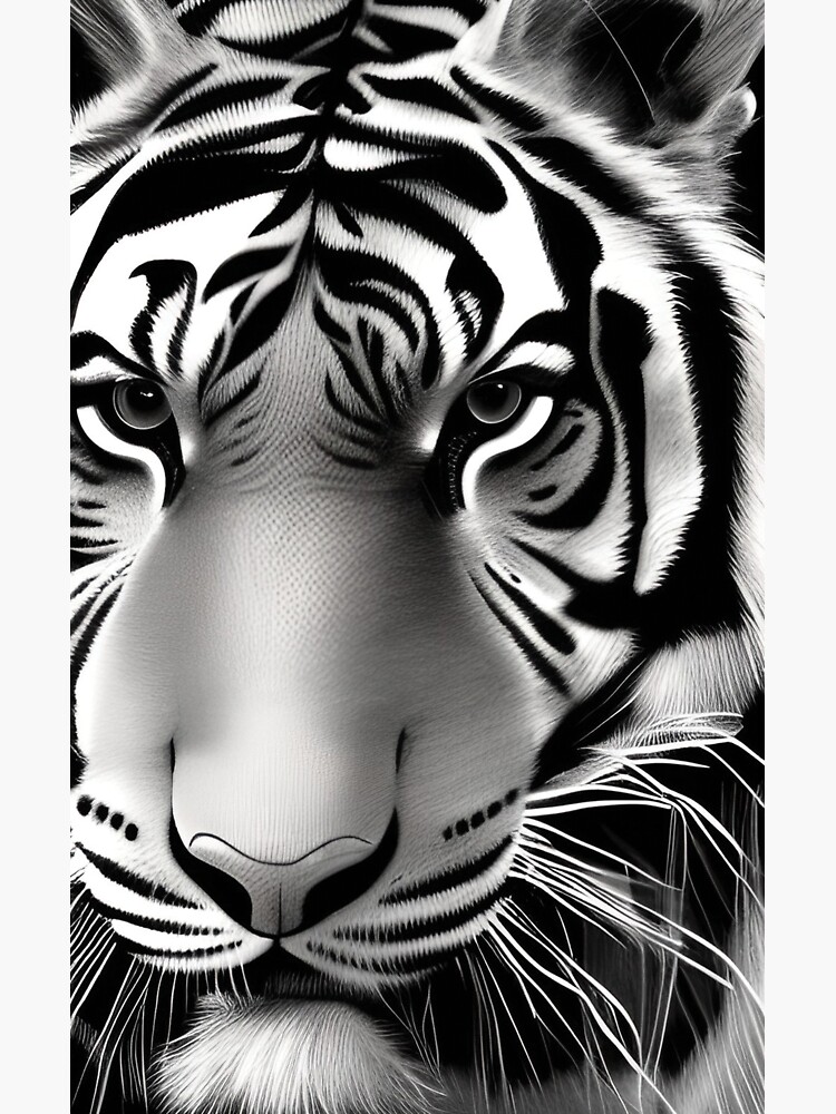 "Close Up Drawing of a Tiger" Sticker for Sale by AImageX | Redbubble