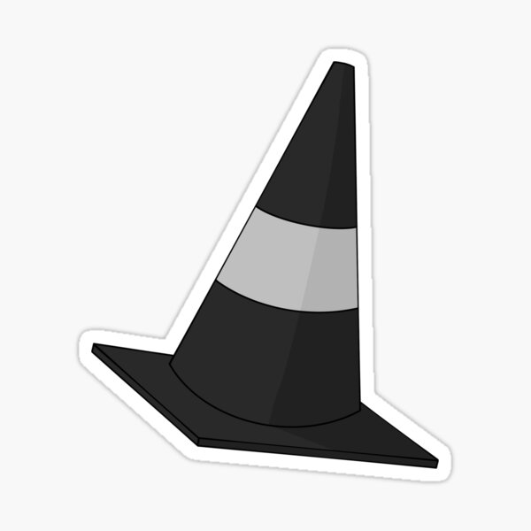 "Goth traffic cone" Sticker for Sale by Totallysane00 | Redbubble
