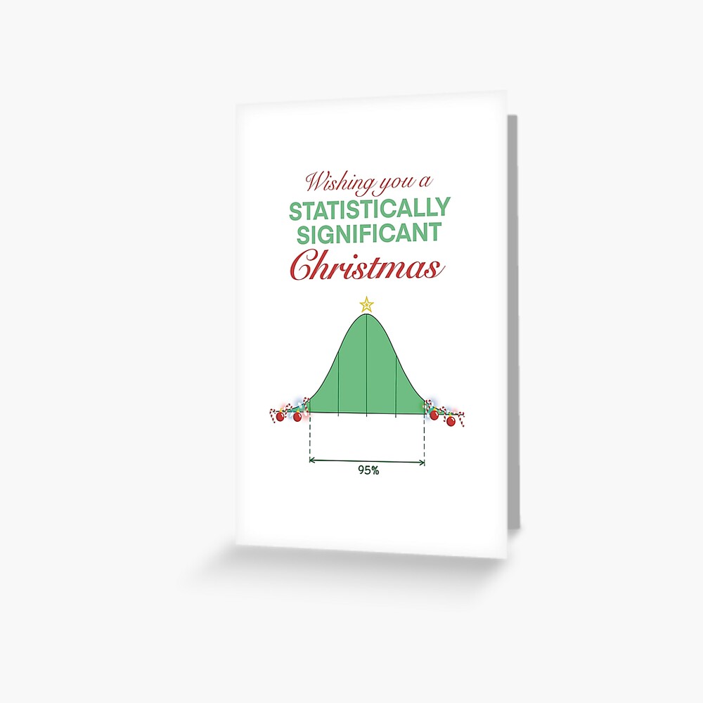 "Statistically Significant Christmas Tree" Greeting Card for Sale by ...