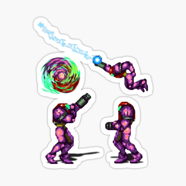 "Super Metroid - Samus Action Collage" Sticker for Sale by Justin ...