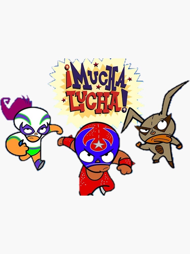 "Mucha Lucha" Sticker for Sale by DOBIRMAN22 | Redbubble