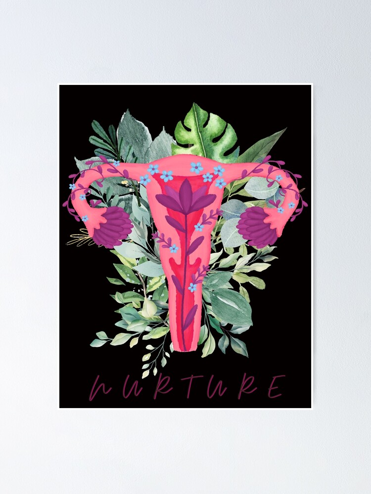 "FEMALE REPRODUCTIVE SYSTEM ART-NURTURE" Poster for Sale by Break-Free ...