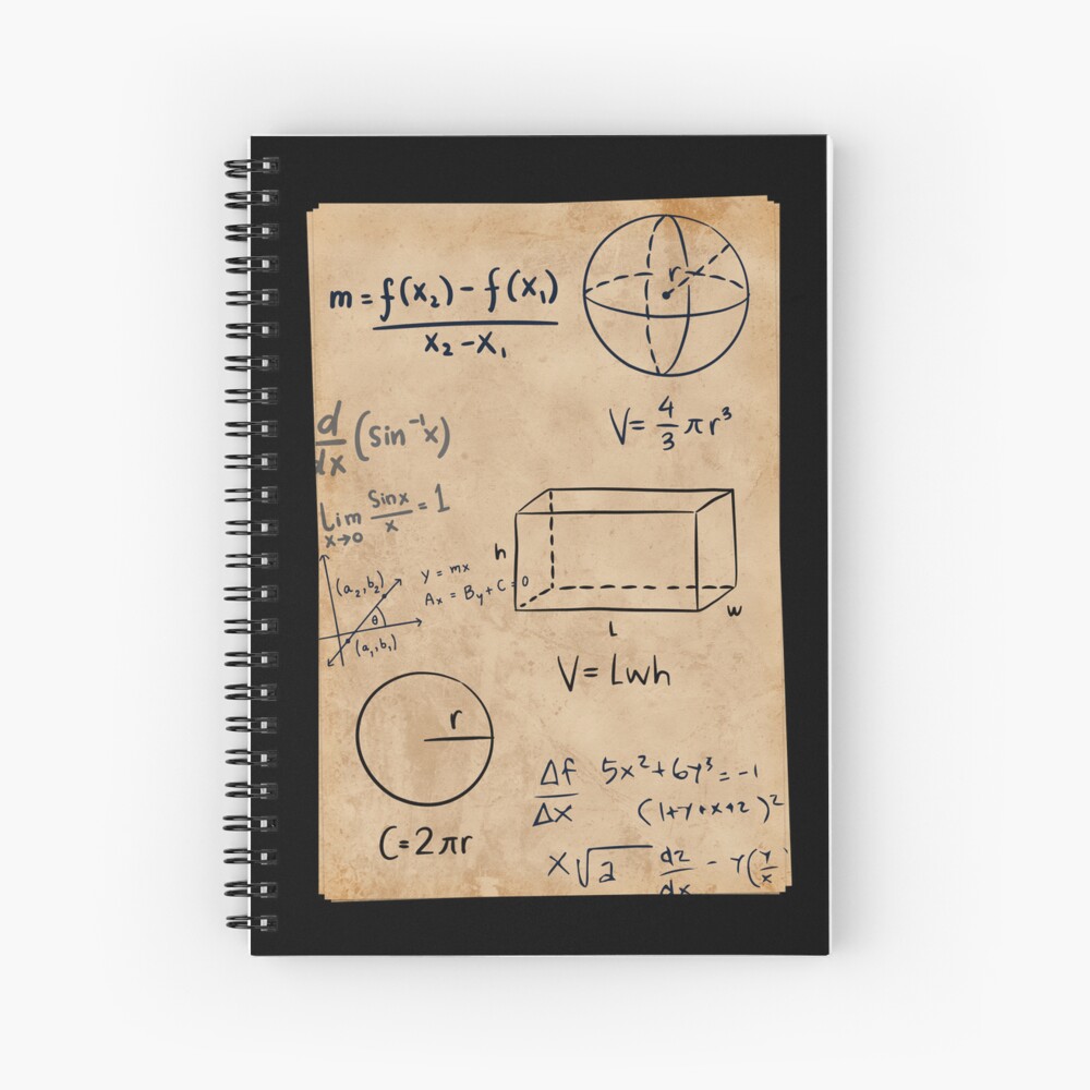 "Antique Math! Handwritten Volume of Sphere, Rectangular Prism ...