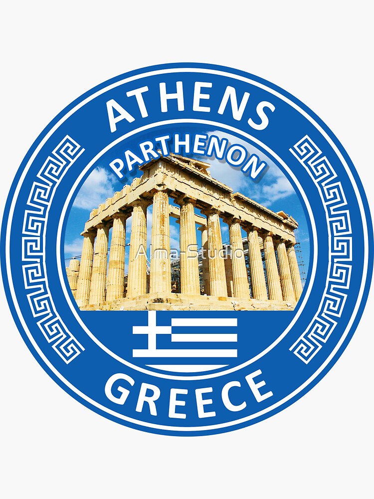 "Parthenon, Athens, Greece" Sticker for Sale by Alma-Studio | Redbubble