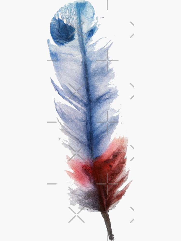 "Native American Pride Feather Indigenous People's Day Sticker ...
